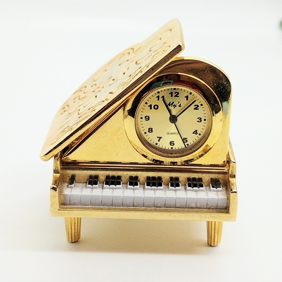 Accents | Brass Baby Grand Piano Clock | Poshmark